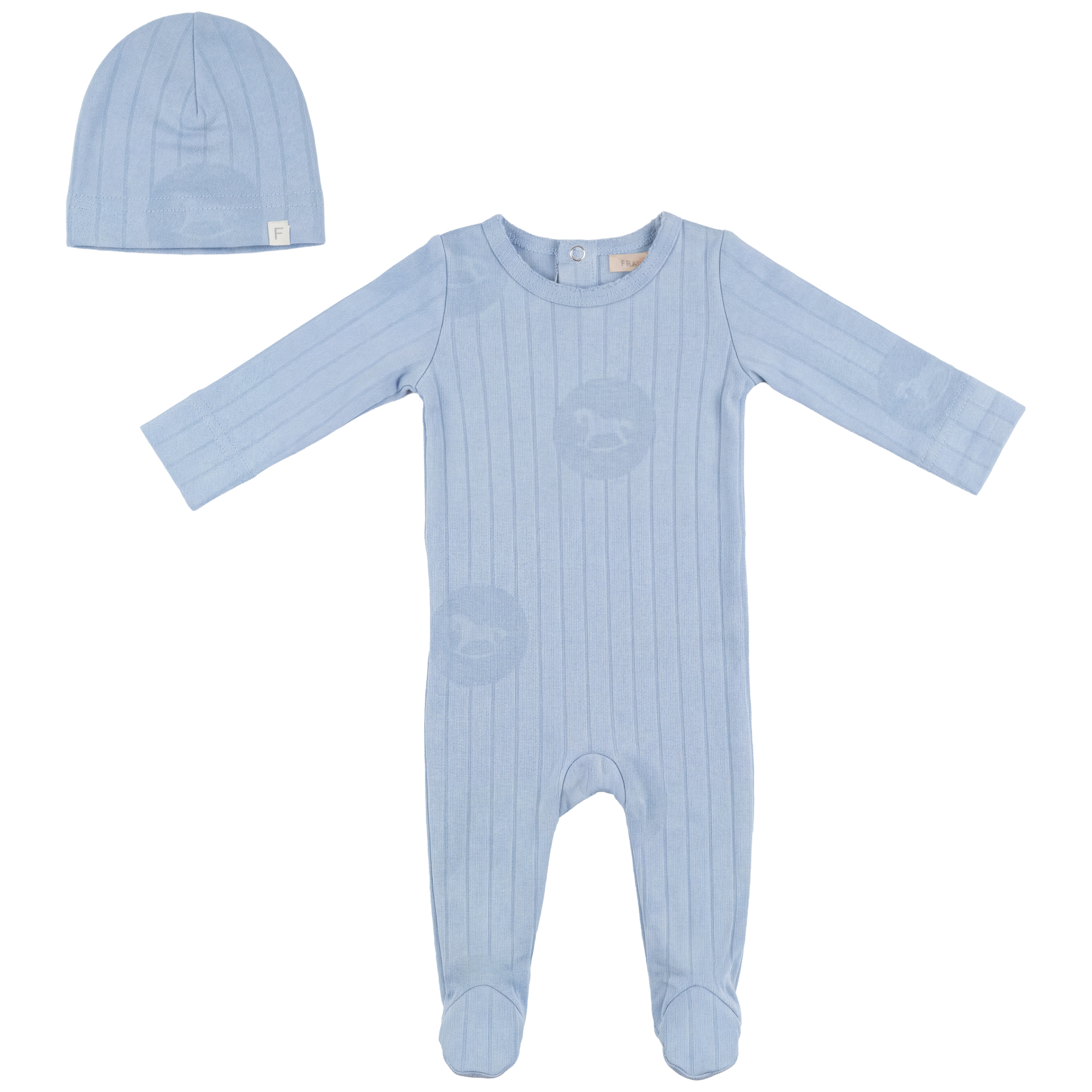 Baby Romper In A 1X1 With Print
